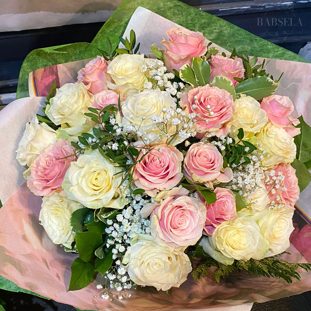 Pastel Roses Bouquet – BE FLORISTS LTD